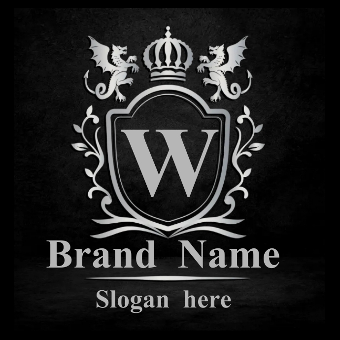 Silver Letter Logo Template | PosterMyWall