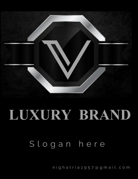 Silver Letter Logo Template | PosterMyWall