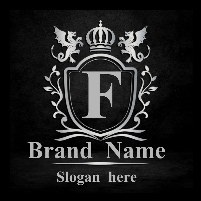 Silver Letter Logo Template | PosterMyWall