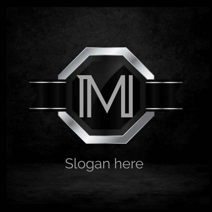 Silver Letter Logo Template | PosterMyWall