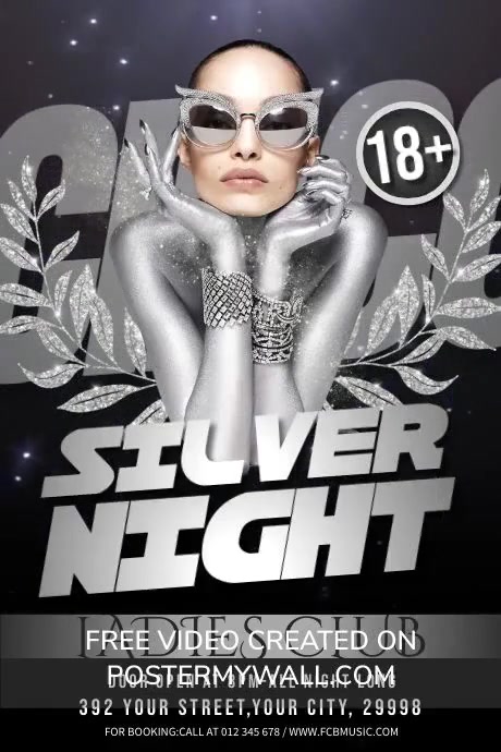 Copy of Silver Night | PosterMyWall