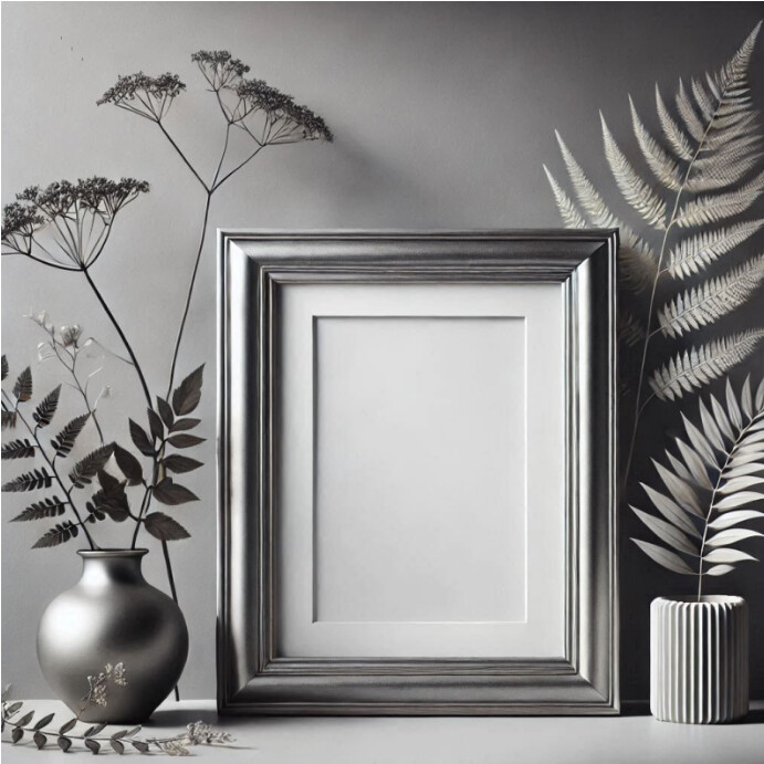 silver photo frame Template | PosterMyWall