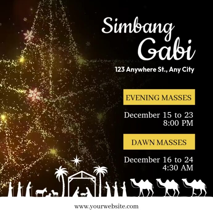 Simbang Gabi Template | PosterMyWall