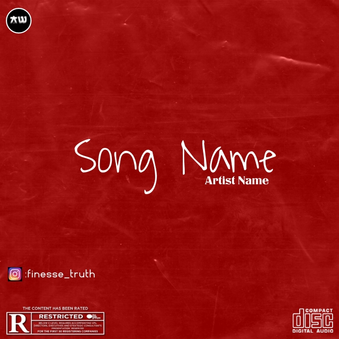 Simple Album cover Template | PosterMyWall