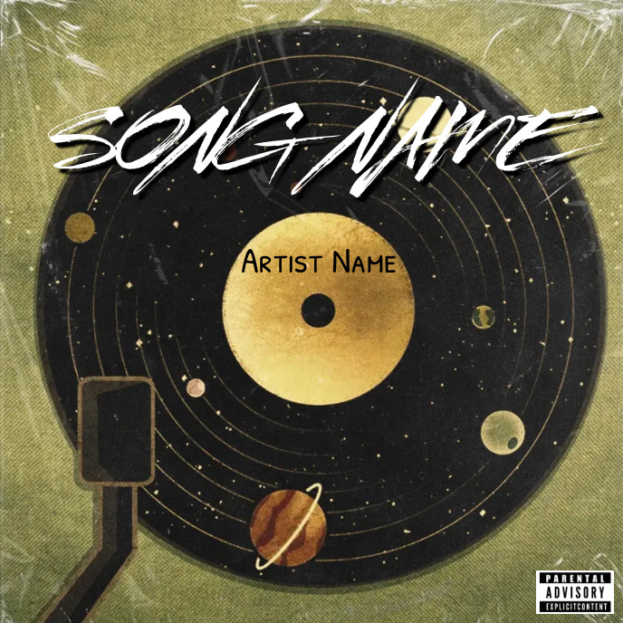 Simple Album Cover music art trap mixtape CD Template | PosterMyWall