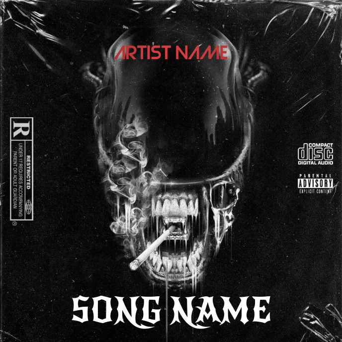 Simple Album Cover music art trap mixtape rap Template | PosterMyWall