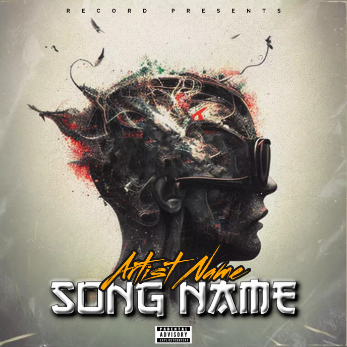 Simple Album Cover music art trap mixtape rap Template | PosterMyWall