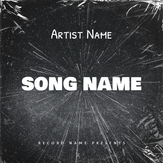Plantilla de Simple Portada Del álbum Música Arte Trampa Mixtape Rap ...