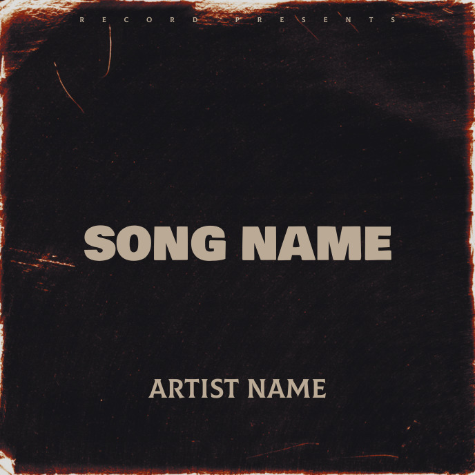 Simple Album Cover music art trap mixtape rap Template | PosterMyWall