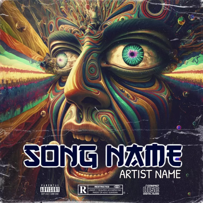 Simple Album Cover music art trap mixtape rap Template | PosterMyWall