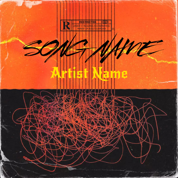 Simple Album Cover music art trap mixtape rap Template | PosterMyWall