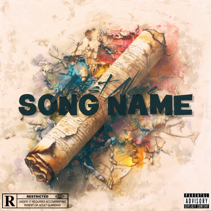 Simple Album Cover music art trap mixtape rap Template | PosterMyWall