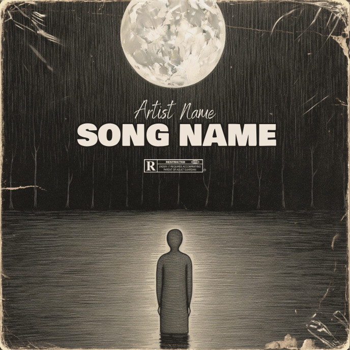 Simple Album Cover music art trap mixtape rap Template | PosterMyWall