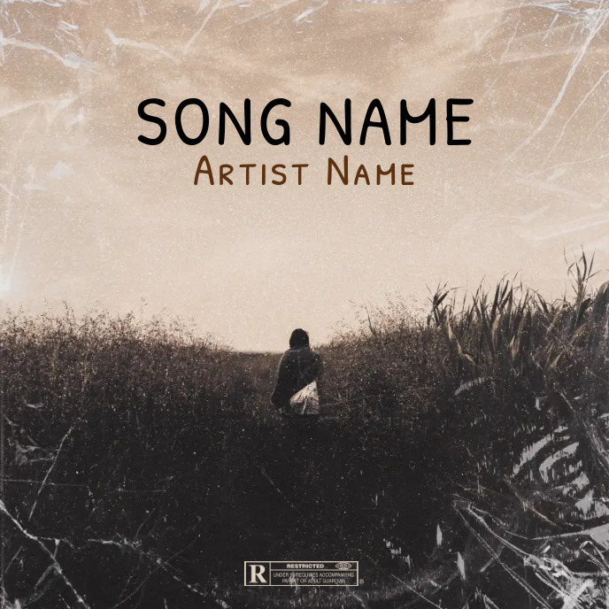 Simple Album Cover music art trap mixtape rap Template | PosterMyWall