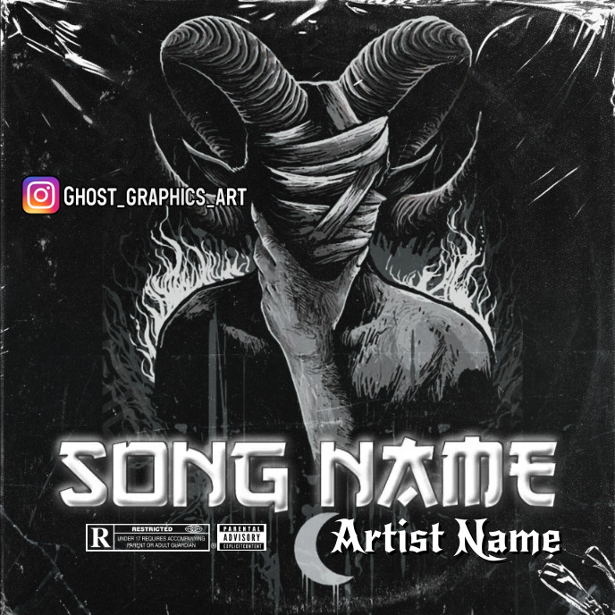 Simple Album Cover music art trap mixtape rap Template | PosterMyWall