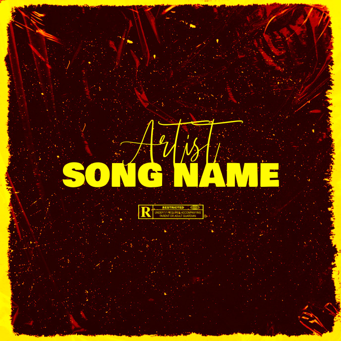 Capa De álbum Simples Música Arte Armadilha Mixtape Rap Modelo ...