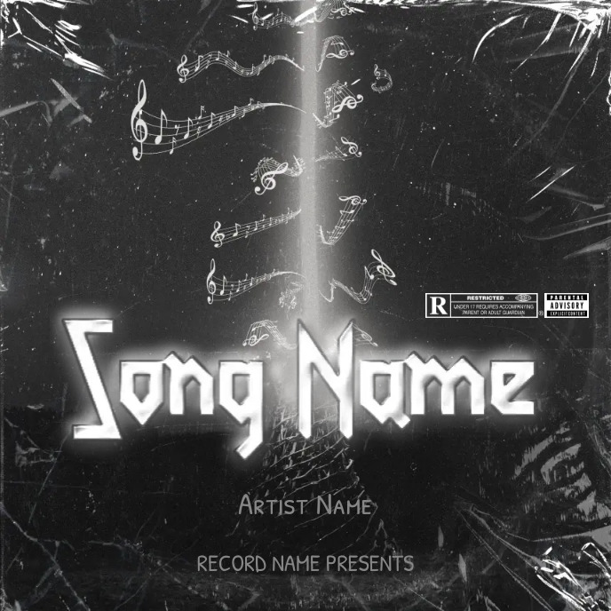 Modèle Simple Pochette D'album Musique Art Piège Mixtape Rap | PosterMyWall