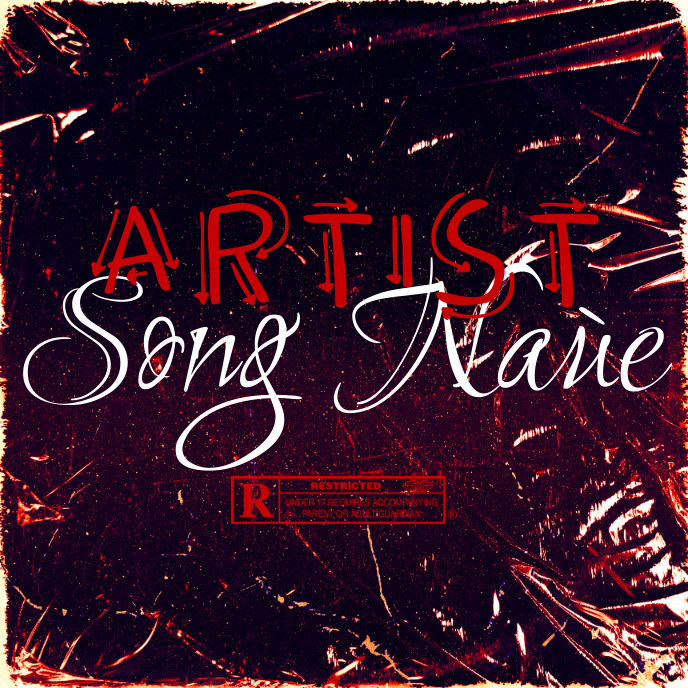 Simple Album Cover music art trap mixtape rap Template | PosterMyWall