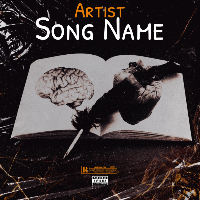 Plantilla de Simple Portada Del álbum Música Arte Trampa Mixtape Rap ...