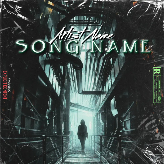 Simple Album Cover music art trap mixtape rap Template | PosterMyWall