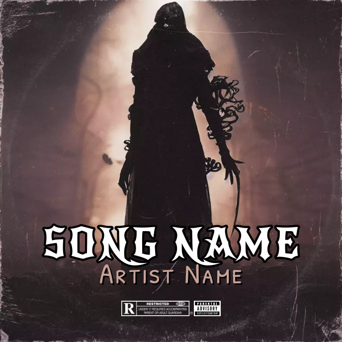 Simple Album Cover music art trap mixtape rap Template | PosterMyWall