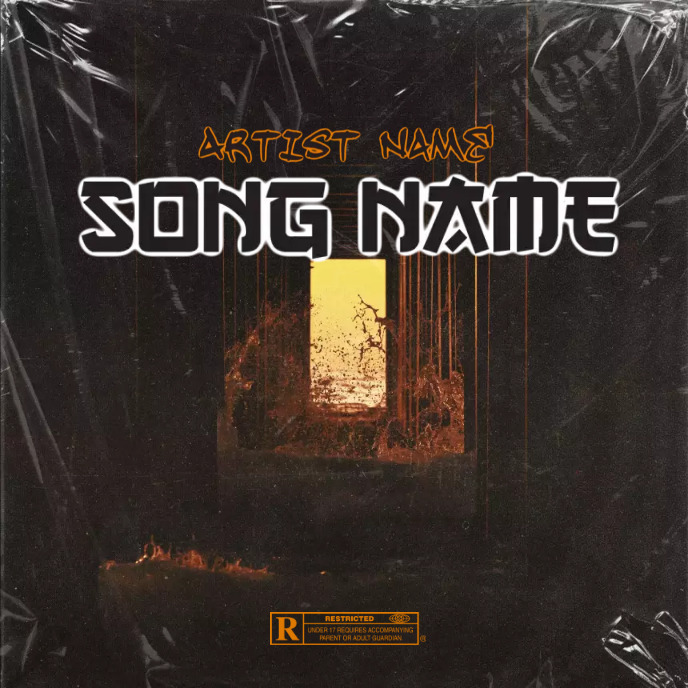 Simple Album Cover music art trap mixtape rap Template | PosterMyWall