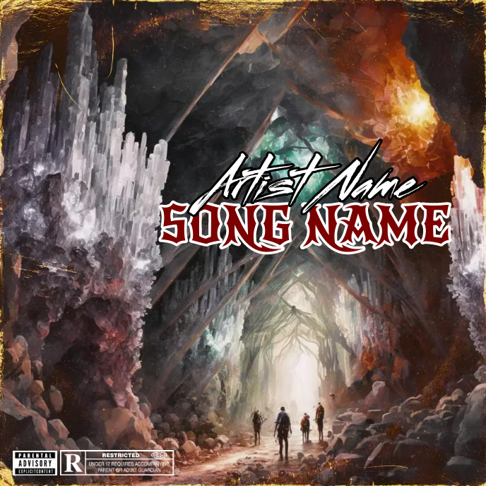 Simple Album Cover music art trap mixtape rap Template | PosterMyWall