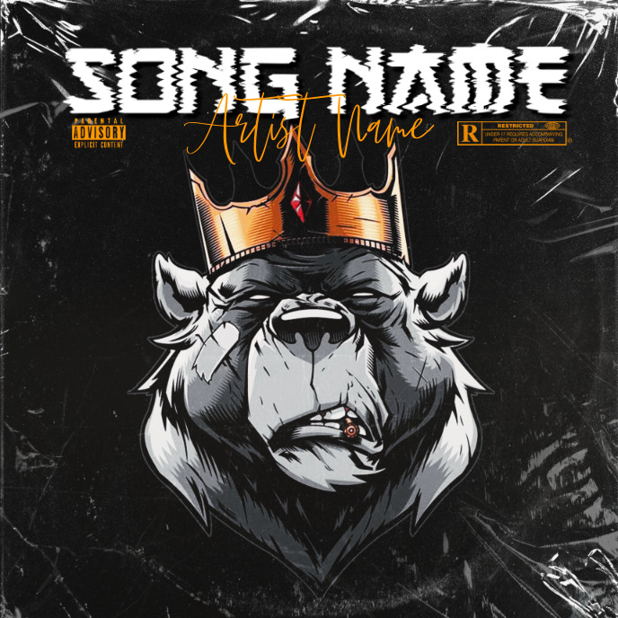 Simple Album Cover music art trap mixtape rap Template | PosterMyWall