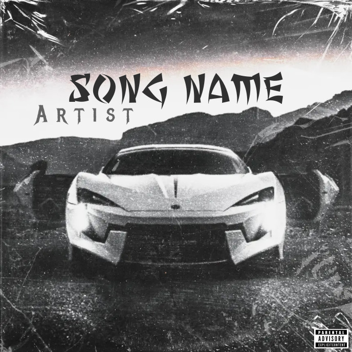 Simple Album Cover music art trap mixtape rap Template | PosterMyWall