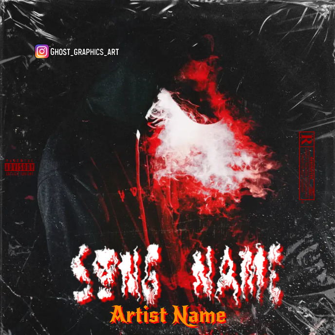 Capa De álbum Simples Música Arte Armadilha Mixtape Rap Modelo ...