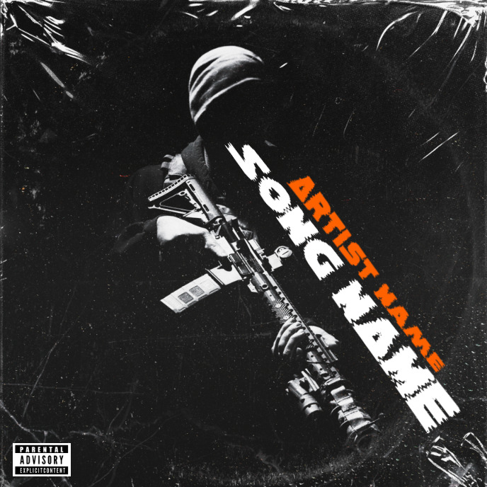 Simple Album Cover music art trap mixtape rap Template | PosterMyWall