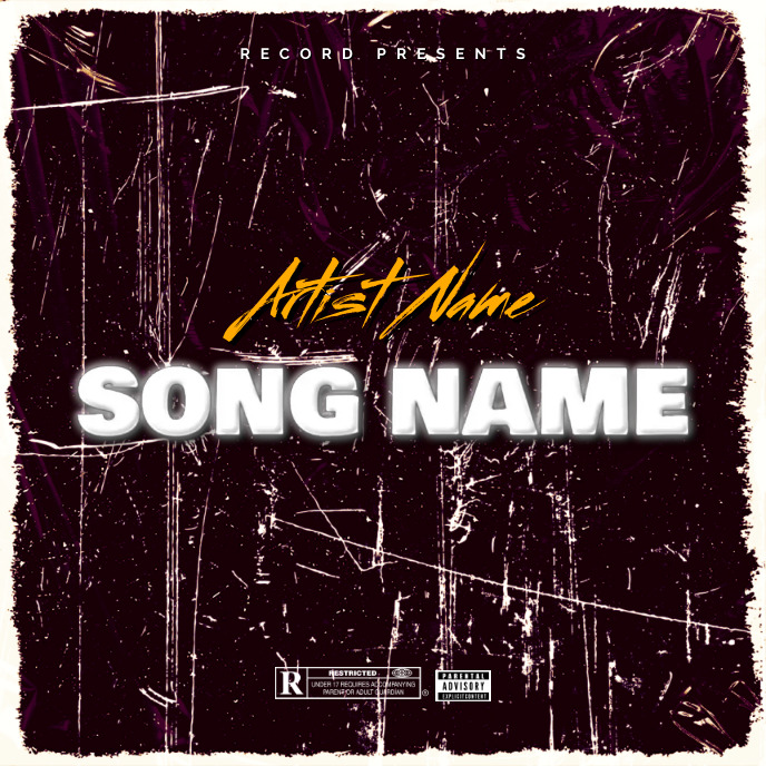 Simple Album Cover music art trap mixtape rap Template | PosterMyWall