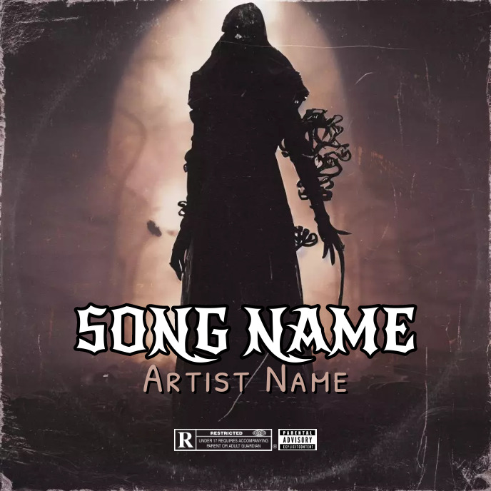 Simple Album Cover music art trap mixtape rap Template | PosterMyWall