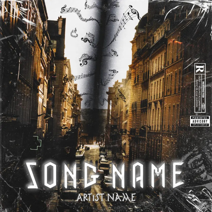 Simple Album Cover music art trap mixtape rap Template | PosterMyWall