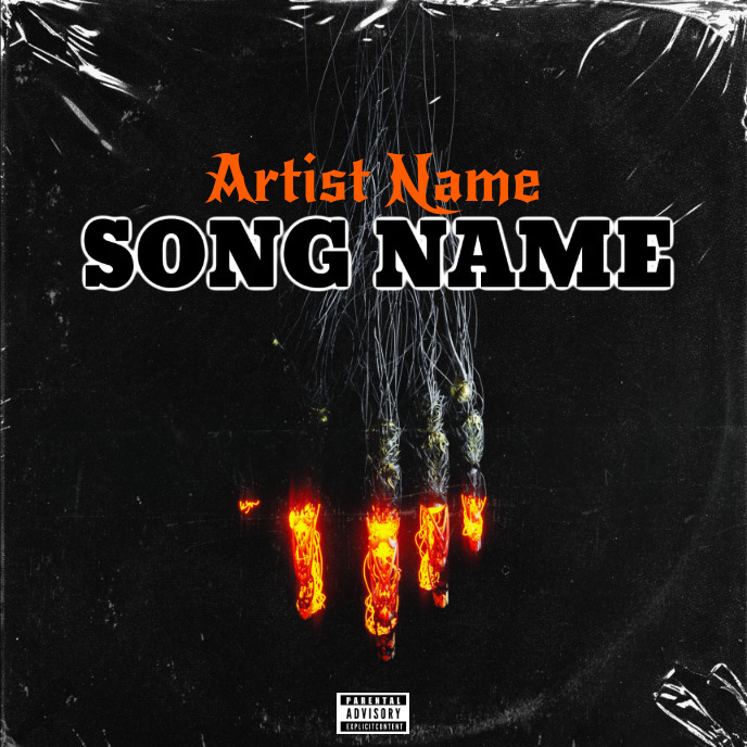 Modèle Simple Pochette D'album Musique Art Piège Mixtape Rap | PosterMyWall