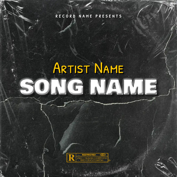 Simple Album Cover music art trap mixtape rap Template | PosterMyWall