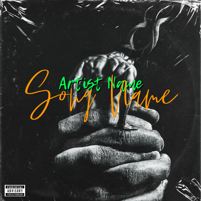 Simple Album Cover music art trap mixtape rap Template | PosterMyWall