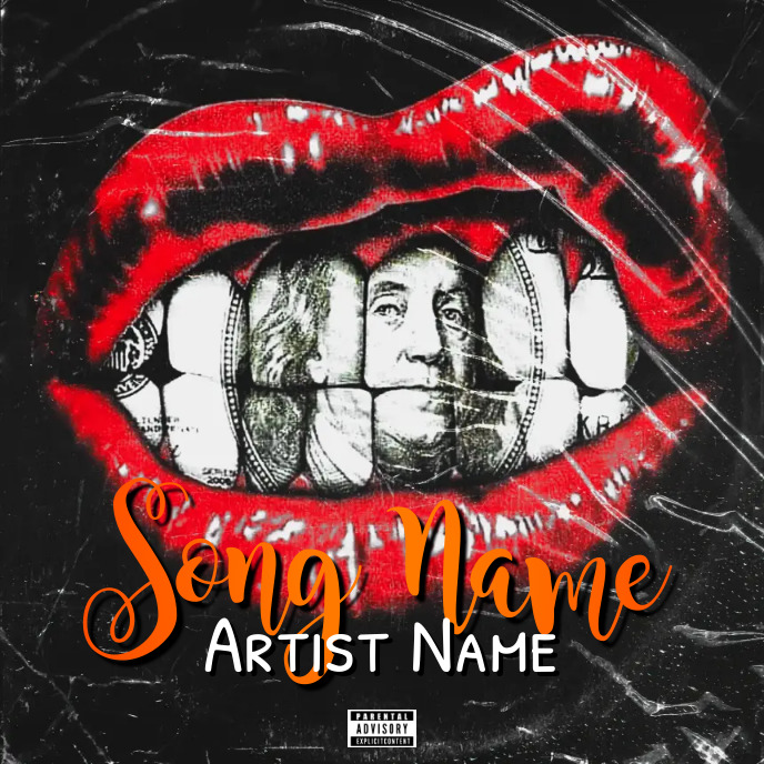 Plantilla de Simple Portada Del álbum Música Arte Trampa Mixtape Rap ...