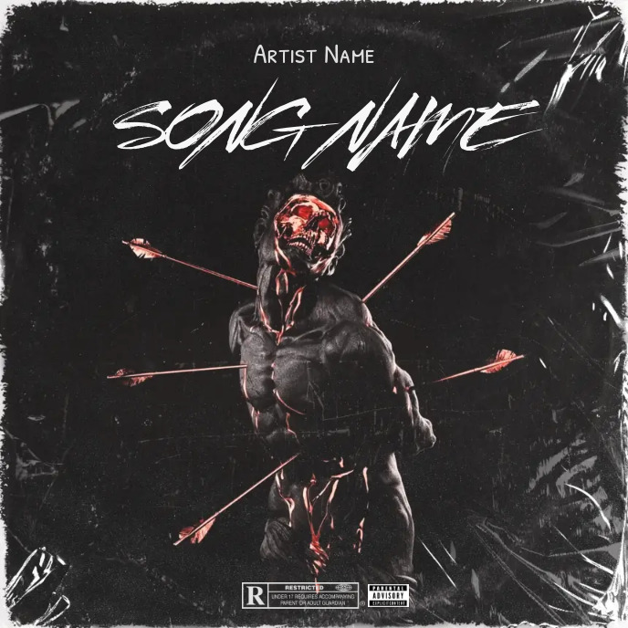 Simple Album Cover music art trap mixtape rap Template | PosterMyWall