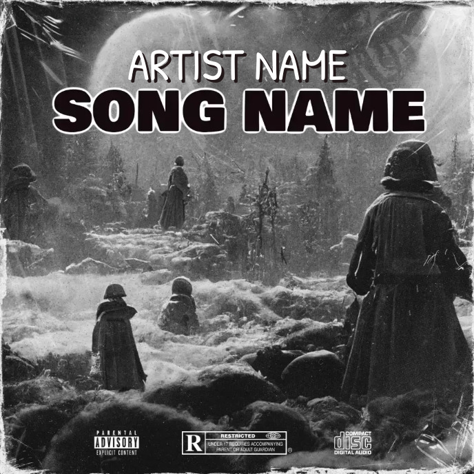 Modèle Simple Pochette D'album Musique Art Piège Mixtape Rap | PosterMyWall