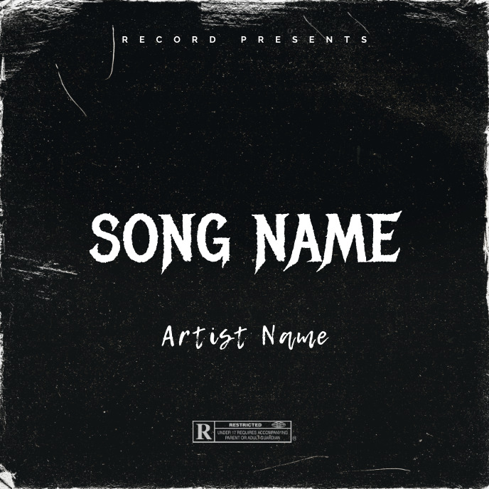 Copy of Simple Album Cover music art trap mixtape rap | PosterMyWall