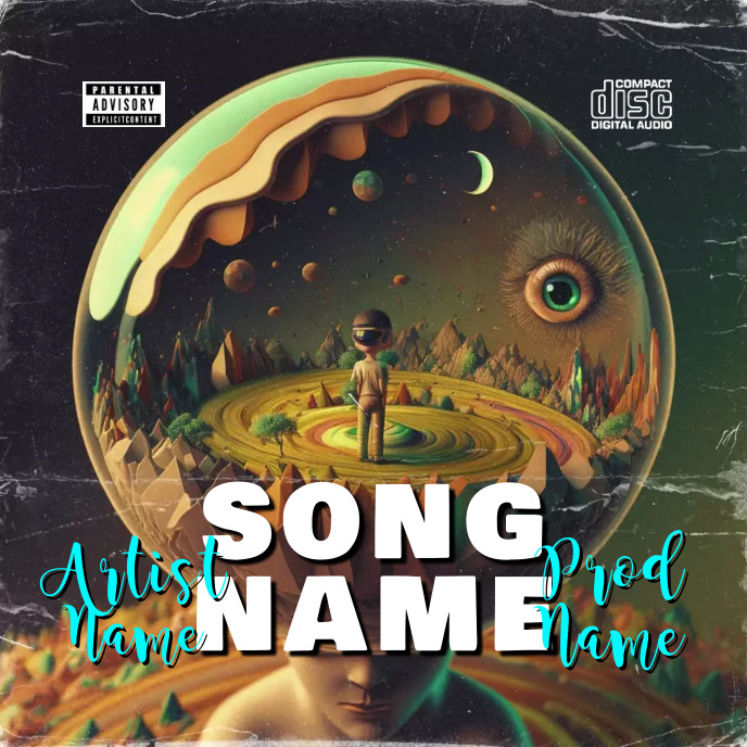 Simple Album Cover music art trap mixtape rap Template | PosterMyWall