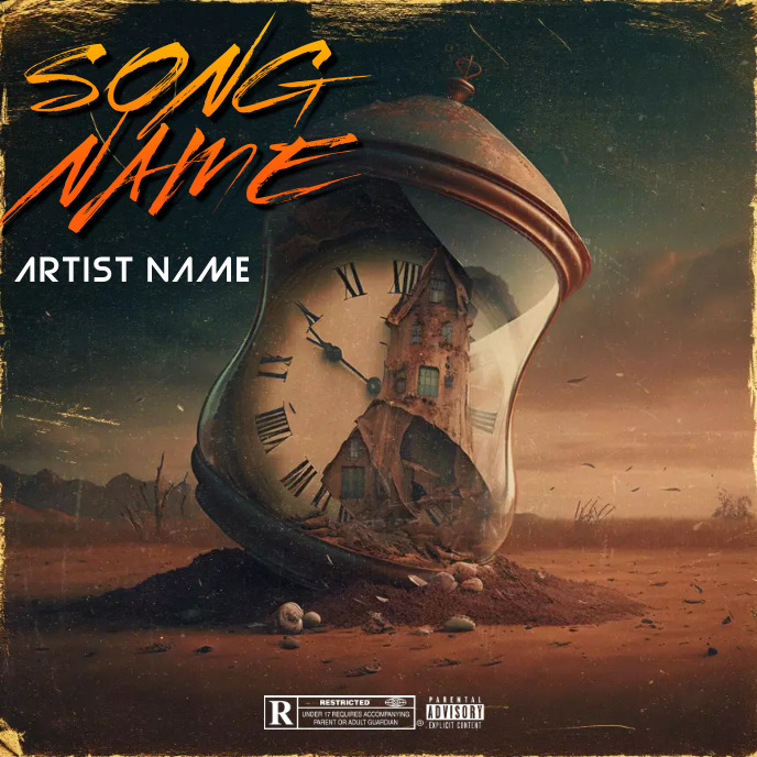 Simple Album Cover music art trap mixtape rap Template | PosterMyWall