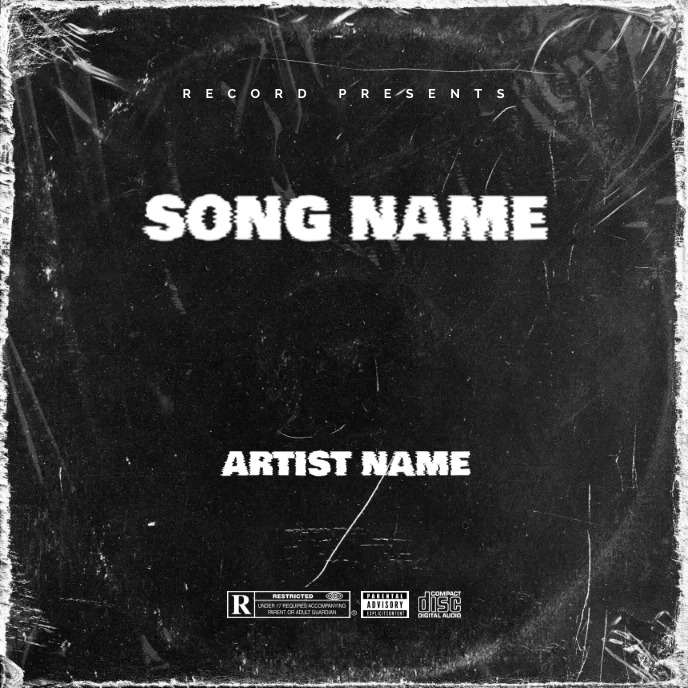 Simples Capa De álbum Música Arte Armadilha Mixtape Brochura De Rap ...