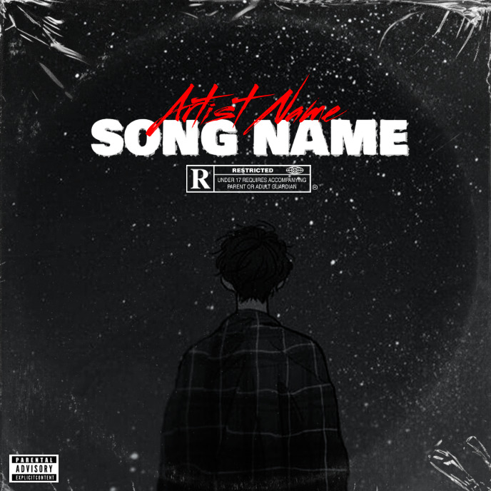 Simple Album Cover music art trap mixtape rap Template | PosterMyWall