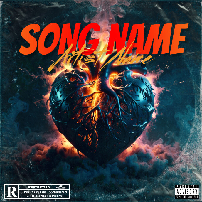 Simple Album Cover music art trap mixtape rap Template | PosterMyWall