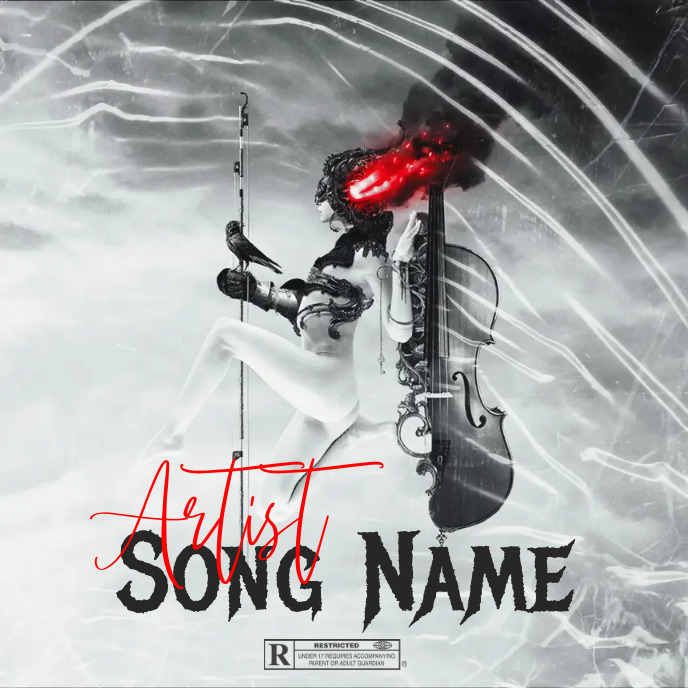 Modèle Simple Pochette D'album Musique Art Piège Mixtape Rap | PosterMyWall