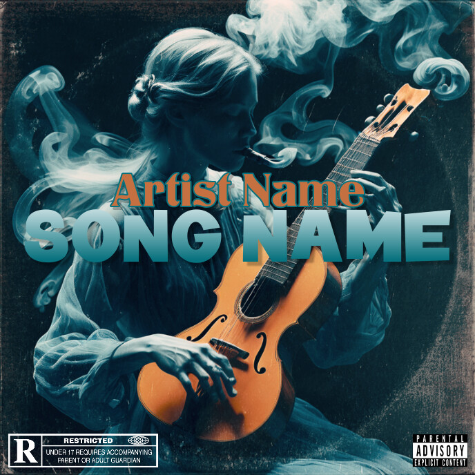 Simple Album Cover music art trap mixtape rap Template | PosterMyWall