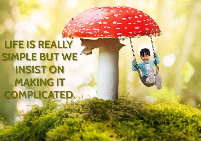 SIMPLE AND COMPLICATED QUOTE TEMPLATE | PosterMyWall