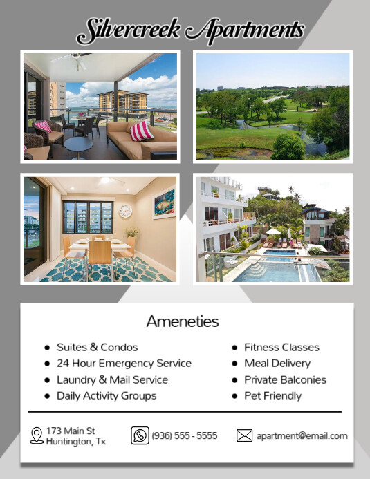 Copy of Simple Apartment Flyer | PosterMyWall